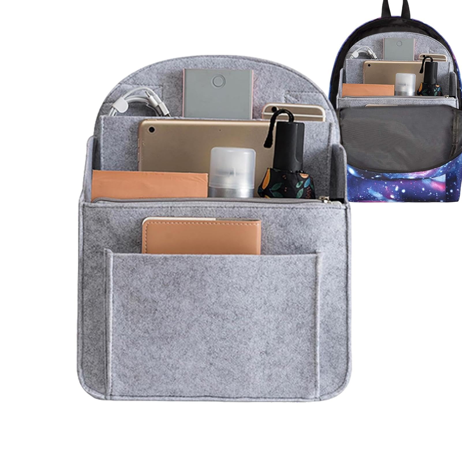 Backpack Organizer Insert Liner, Felt Backpack Organiser, Backpack ...