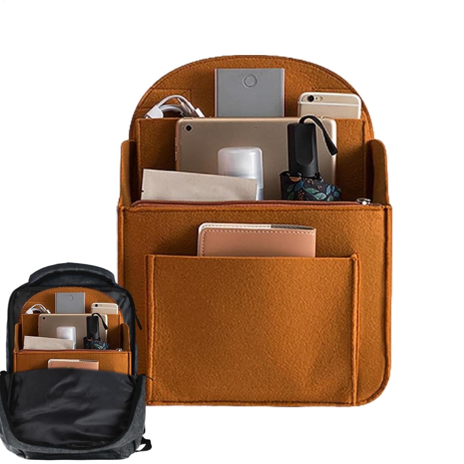 Backpack Organizer Insert Liner, Felt Backpack Organiser, Backpack ...