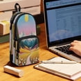 Backpack Pencil Case, 3 Compartment Large Capacity Oxford Fabric Pencil ...