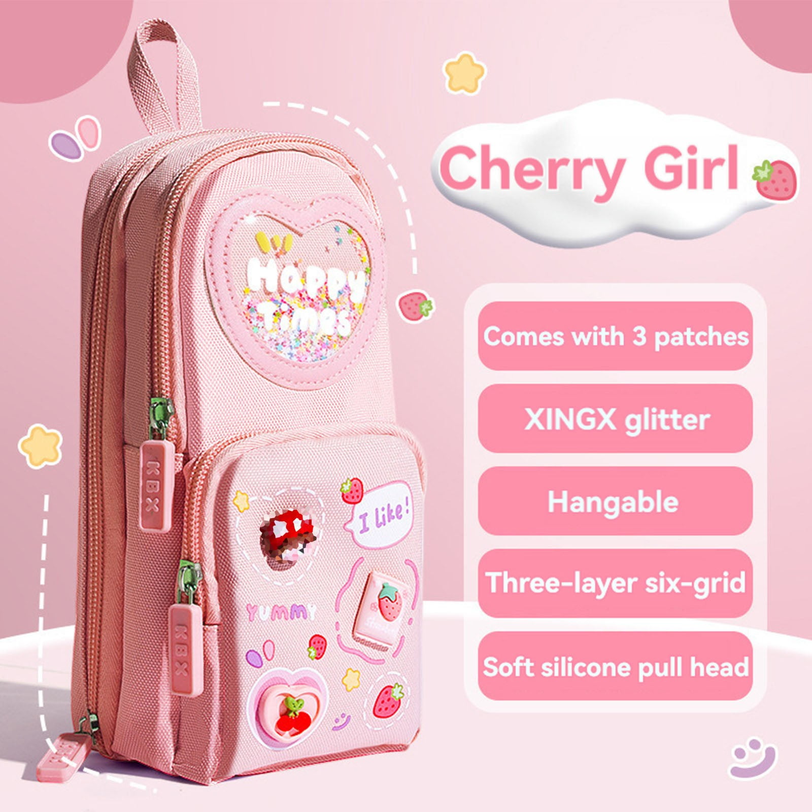 Backpack Pencil Case Art Marker Storage Canvas Makeup Pocket Small ...