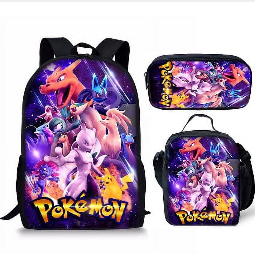 Backpack Pokemon Laptop School Bag Travel Double Backpack for Girls ...
