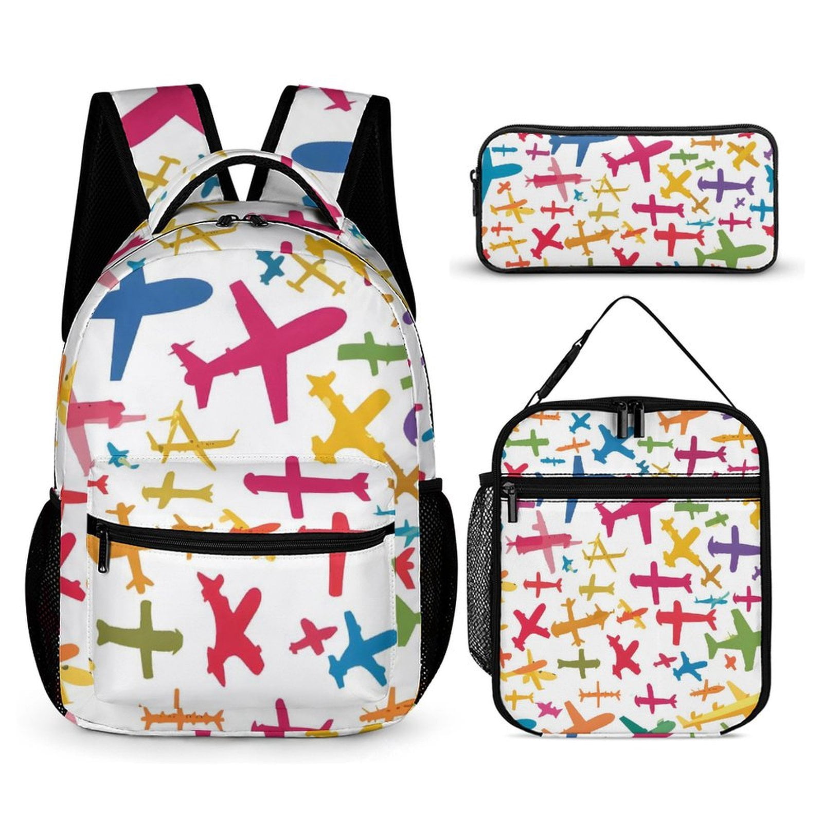 Backpack Portable Meal Bag Stationery Bag Set Wear-Resisting Shrinkage ...