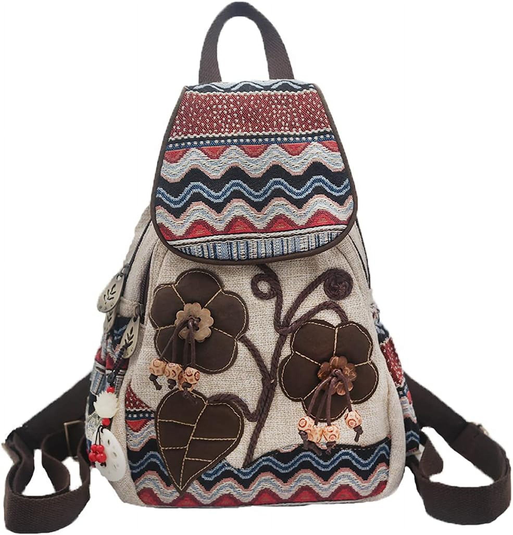Backpack Purse For Women Casual Vintage Drawstring Anti-theft Back Pack ...