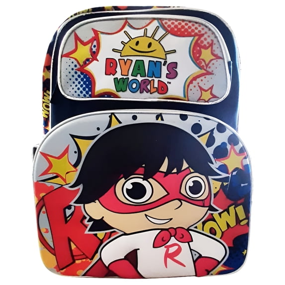Ryan's World Large 3D Pop-up Backpack - 16" x 13" x 5" School Book Bag ...