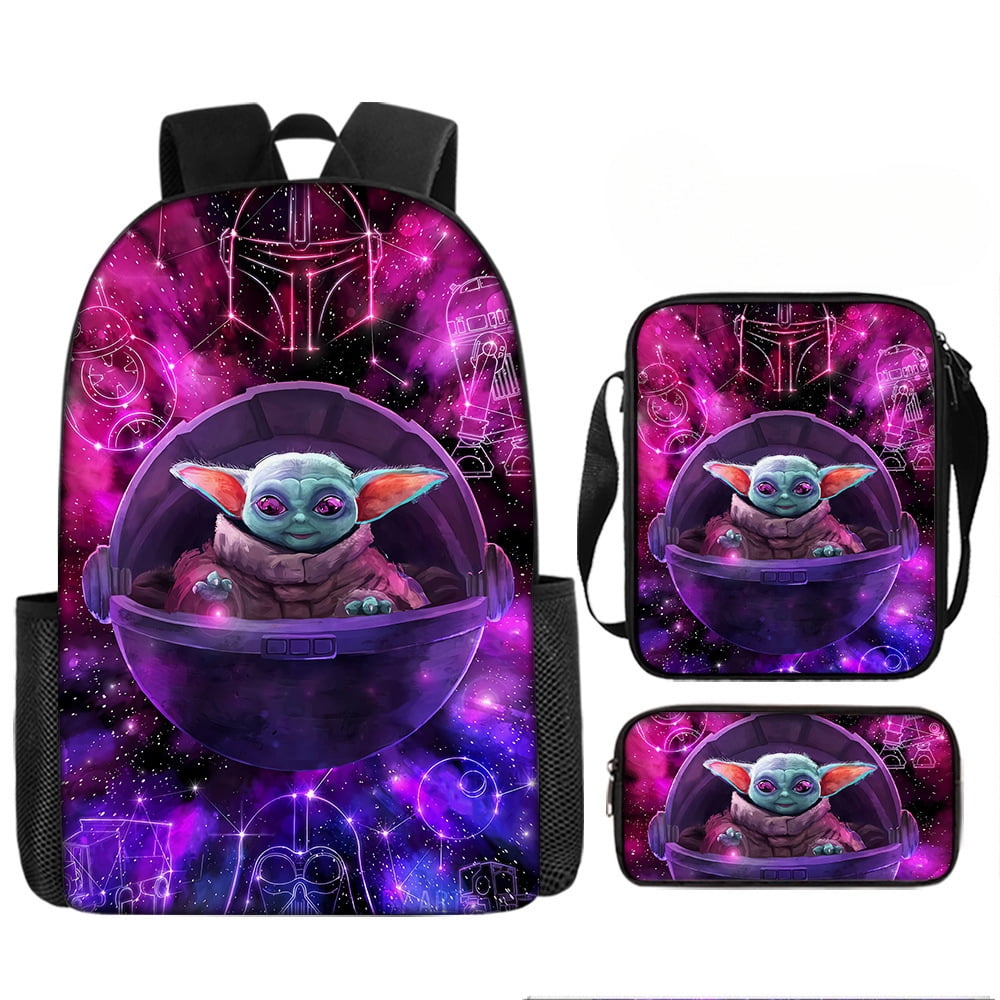 Backpack STAR Movie Merchandise Yoda Backpack Double Shoulder Bag ...