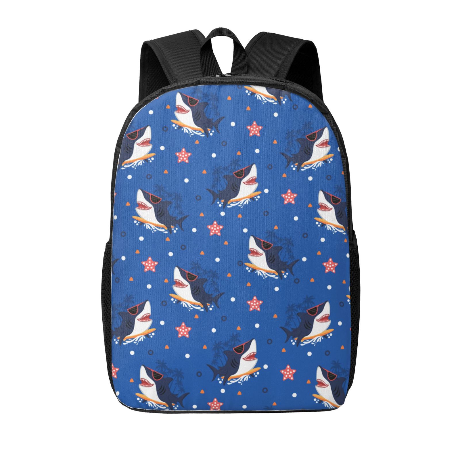 Backpack For School, Cartoon Happy Glasses Cute Shark School Backpack ...