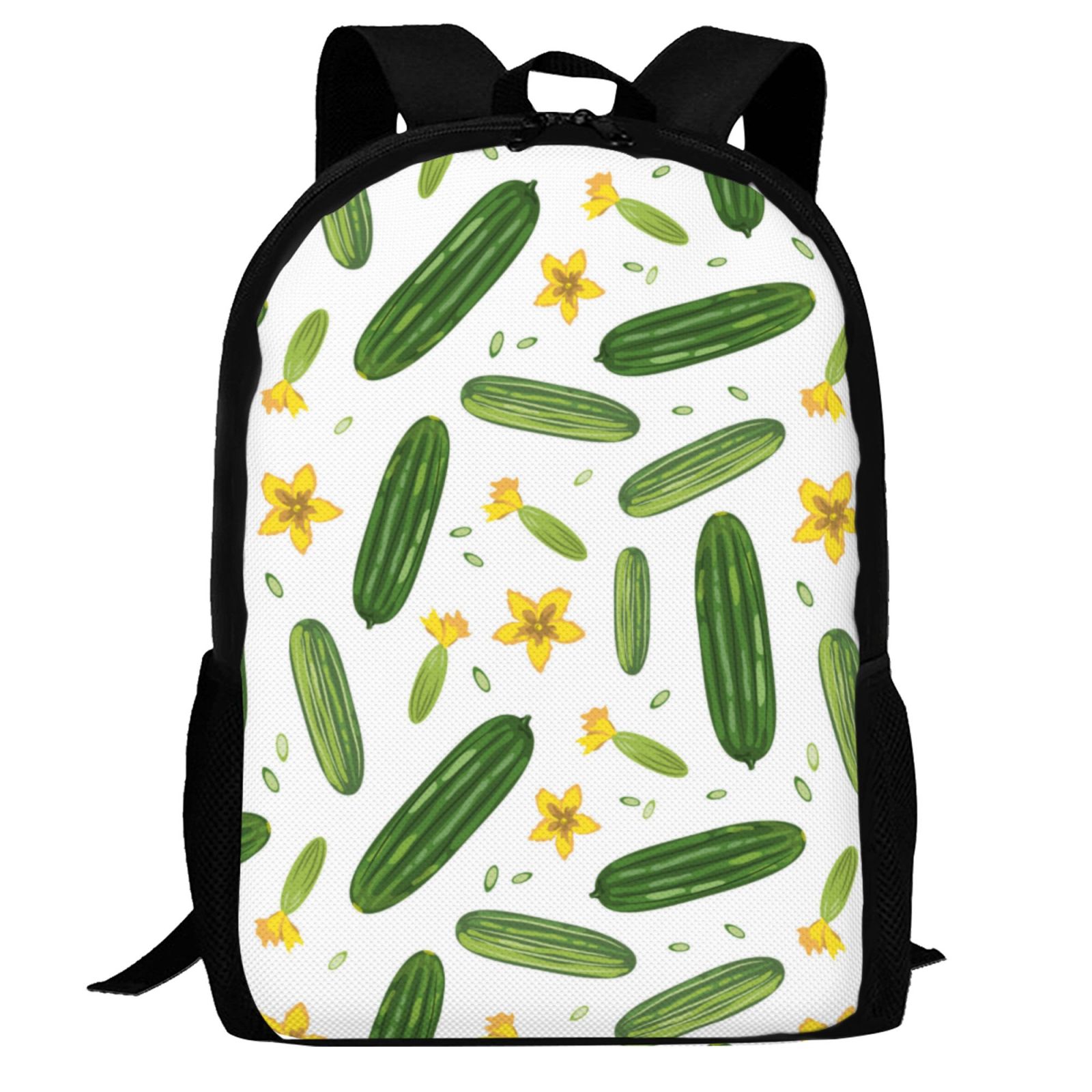 Backpack for School Girls Boys - Cucumber flower Travel Laptop Backpack ...