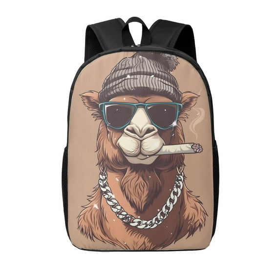Backpack For School, Hip-Hop Glasses Camel School Backpack For Boys And ...