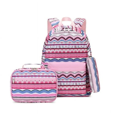 Girls School Backpacks Lunch Bag and Pencil Case , Lightweight 17 inch ...