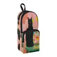 Backpack-Shaped Pencil Pouch 3-Compartment Large Capacity Stationery ...
