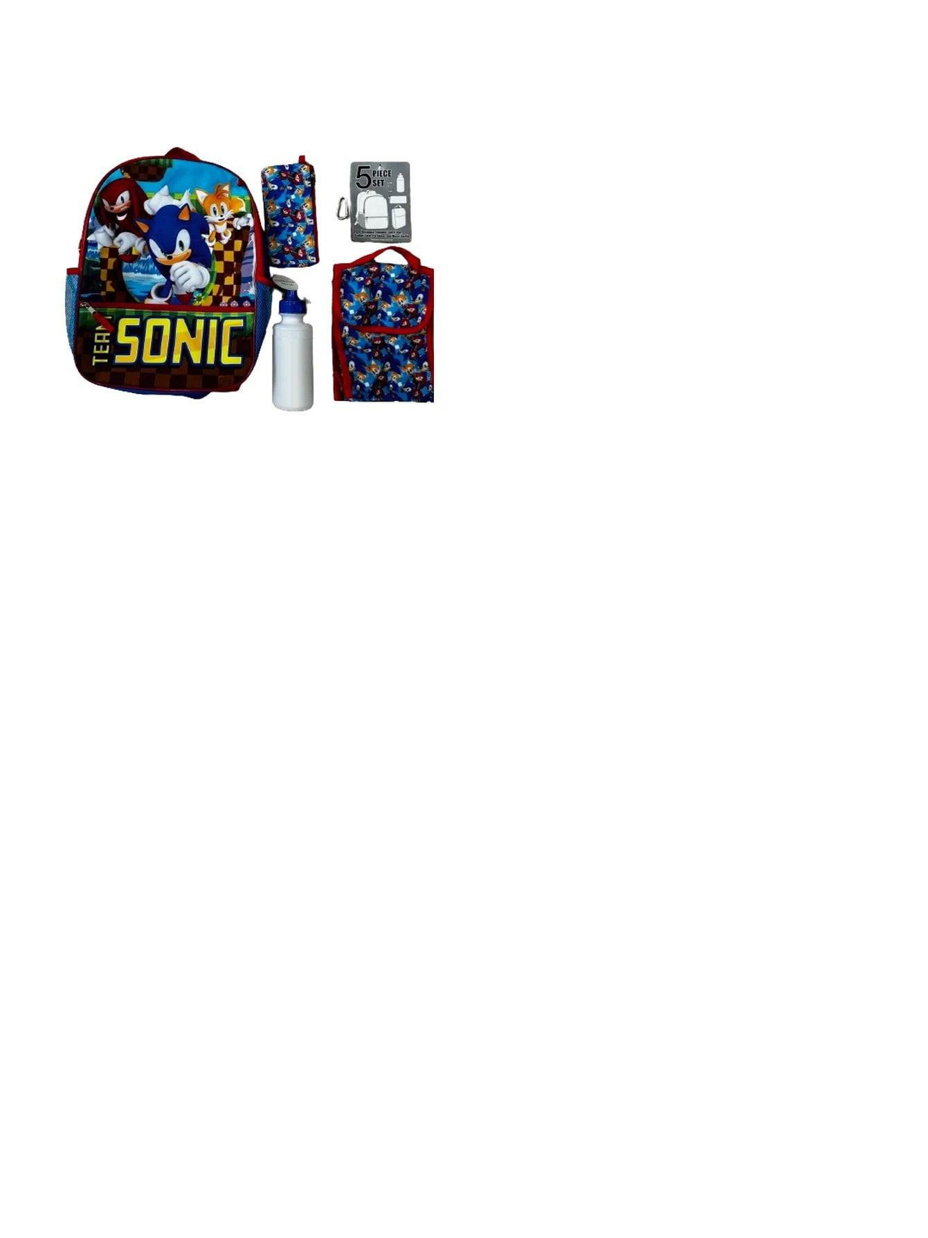 Backpack - Sonic the Hedghog - Set of 5 Team-Sonic - Walmart.com