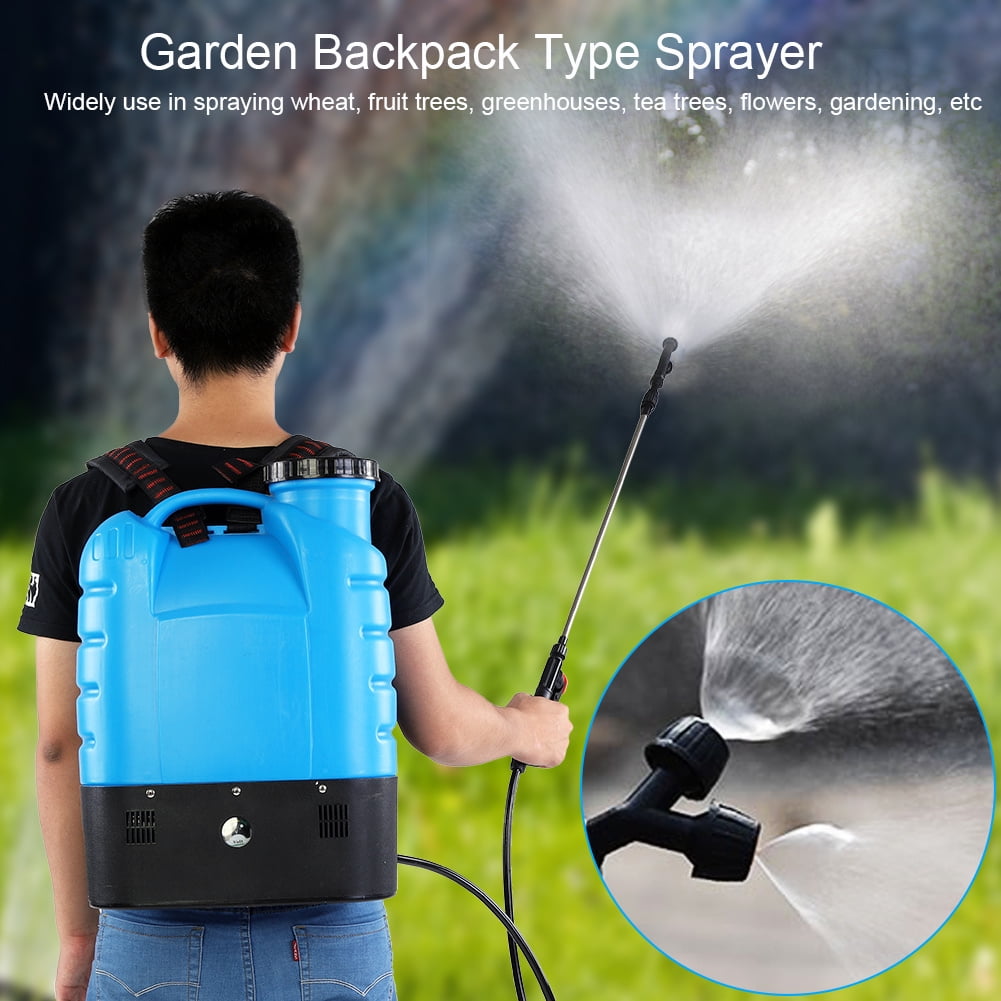 Backpack Sprayer, 16L Electric Farm and Garden High Pressure Sprayer ...