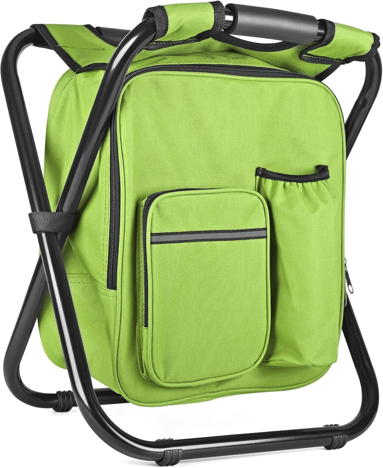 Backpack Stool Cooler Chair Heavy Duty 400 LBS Max Load Portable ...