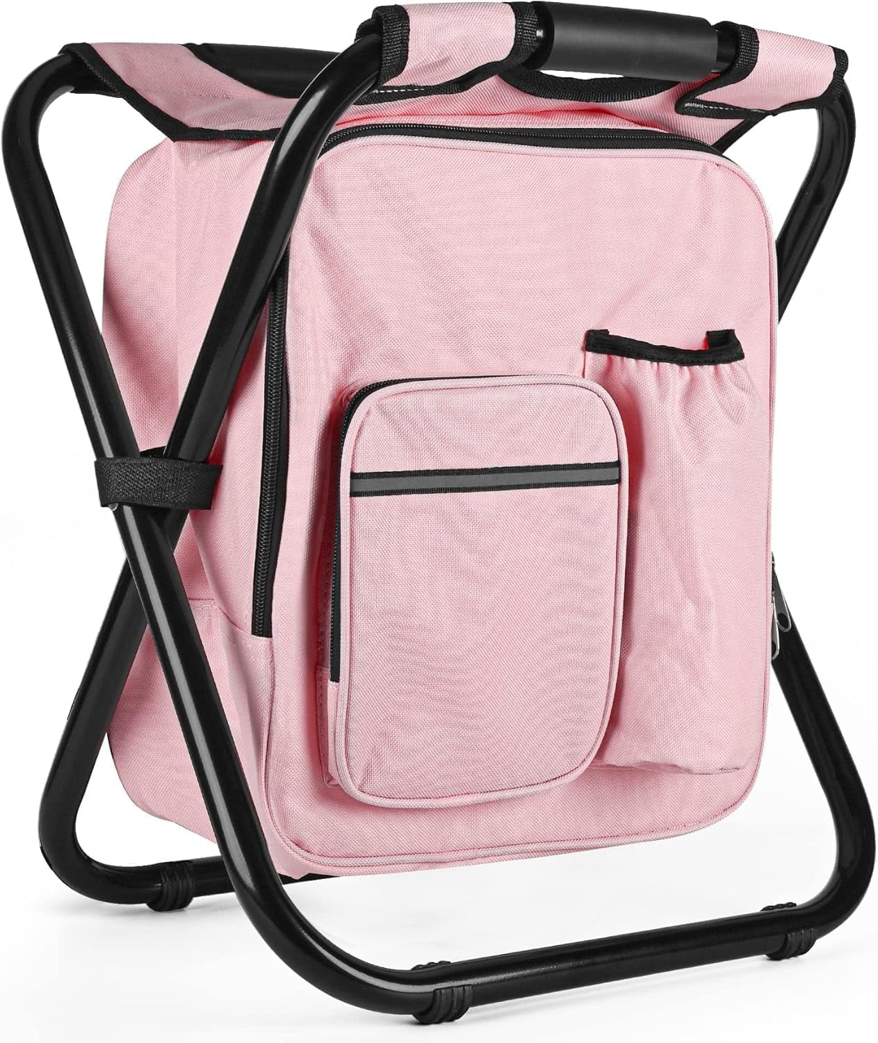 Backpack Stool Cooler Chair Heavy Duty 400 LBS Max Load Portable ...