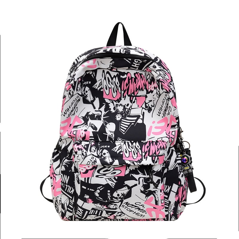 Backpack Student Graffiti Backpack Handsome School Trip Going Out 3rd 6th Grade Elementary ...