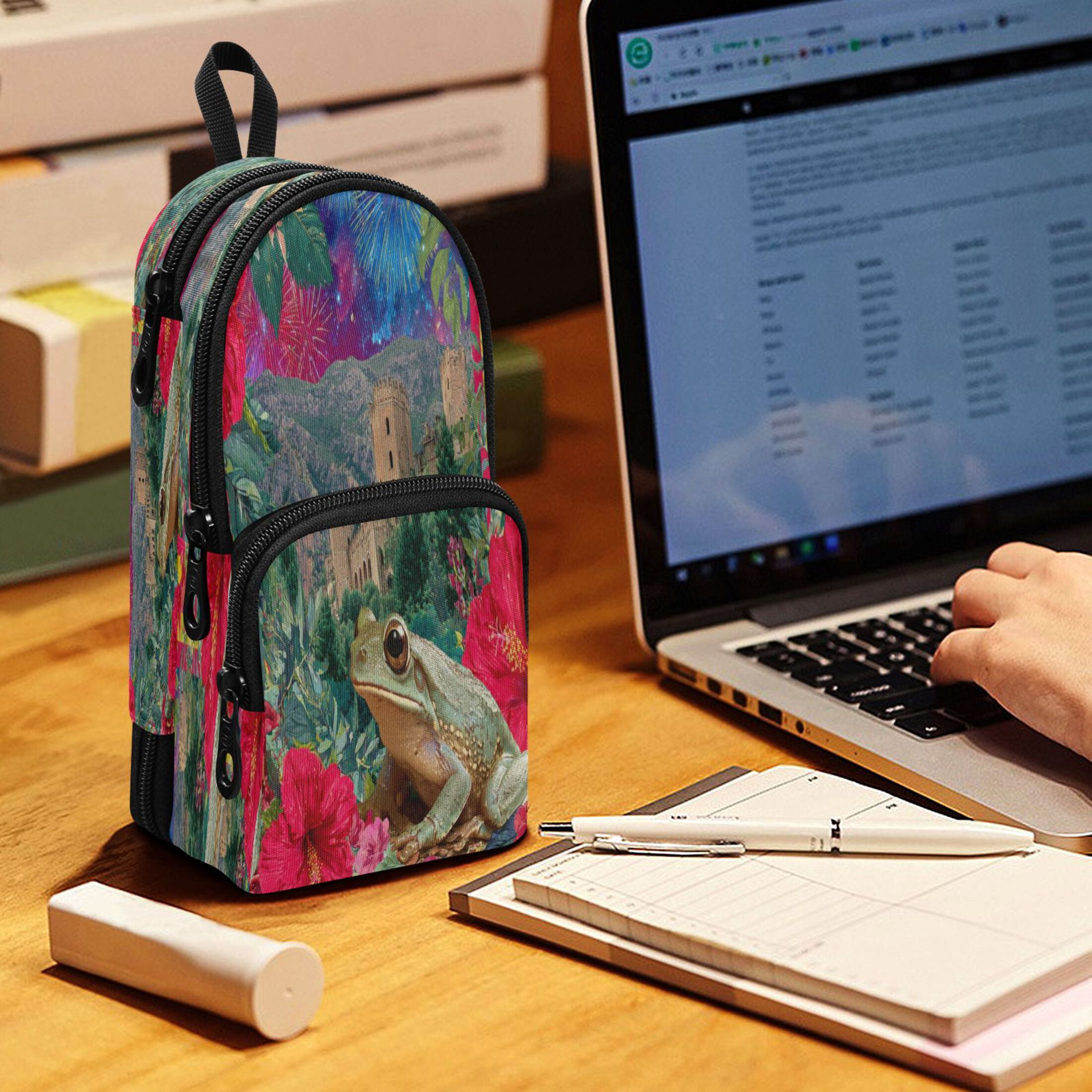 Backpack Style Pencil Pouch Pencil Case Pencil Bag Tool Bag An Island ...