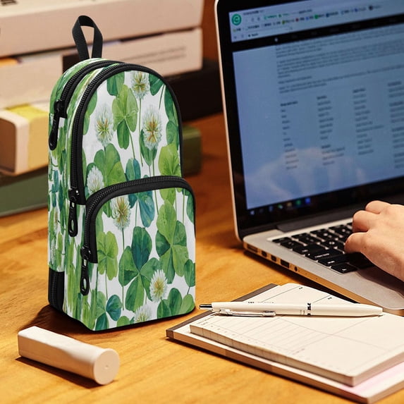 Backpack Style Pencil Pouch Pencil Case Pencil Bag Tool Bag Flowers and ...