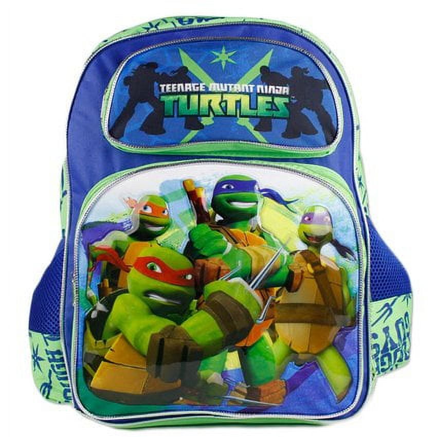 Backpack - Teenage Mutant Ninja Turtle - Blue & Green School Bag New ...