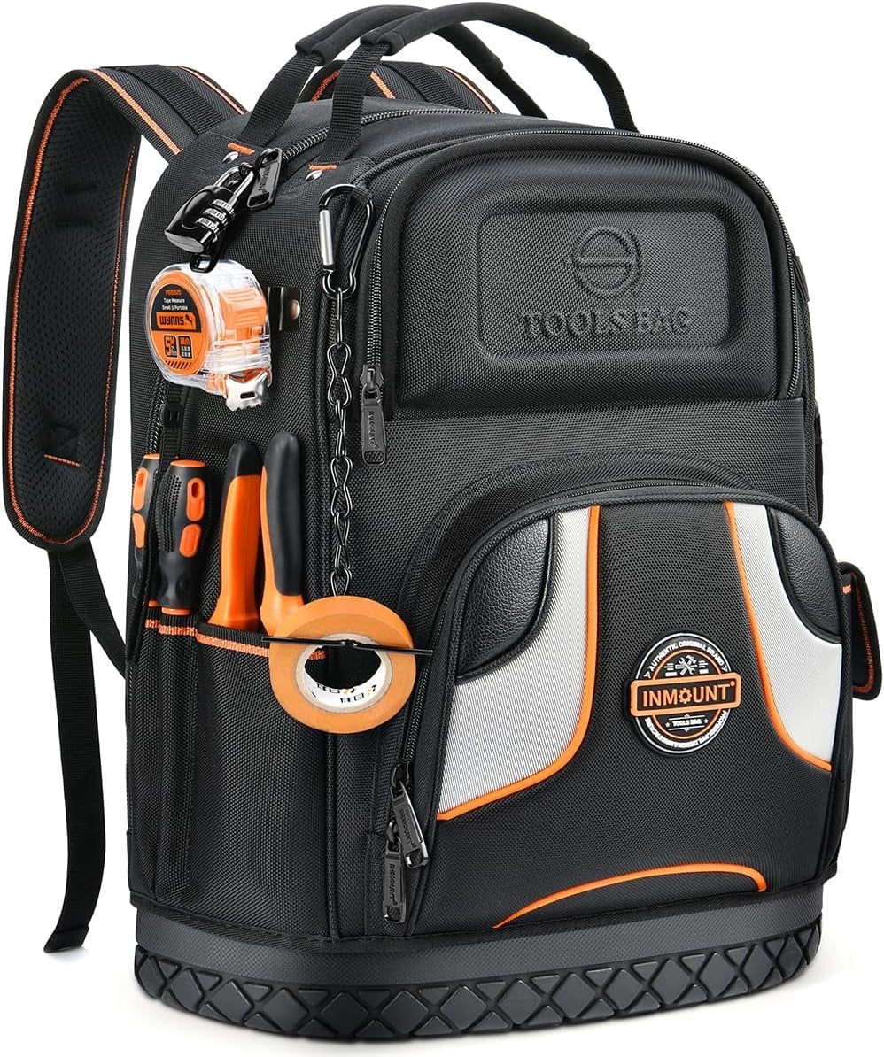 Backpack Tool Bag - Heavy Duty Tool Backpack for Men, HVAC Tool ...
