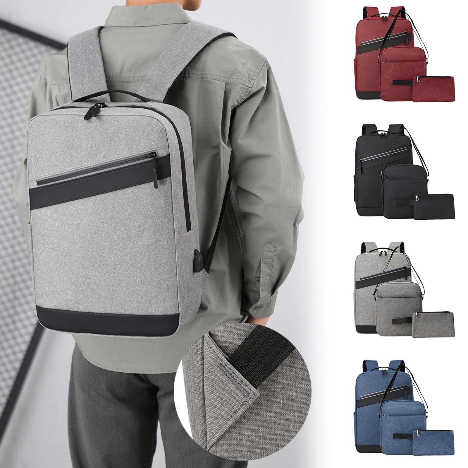 Backpack Travel Backpack Business Three Piece Backpack For Men Large ...