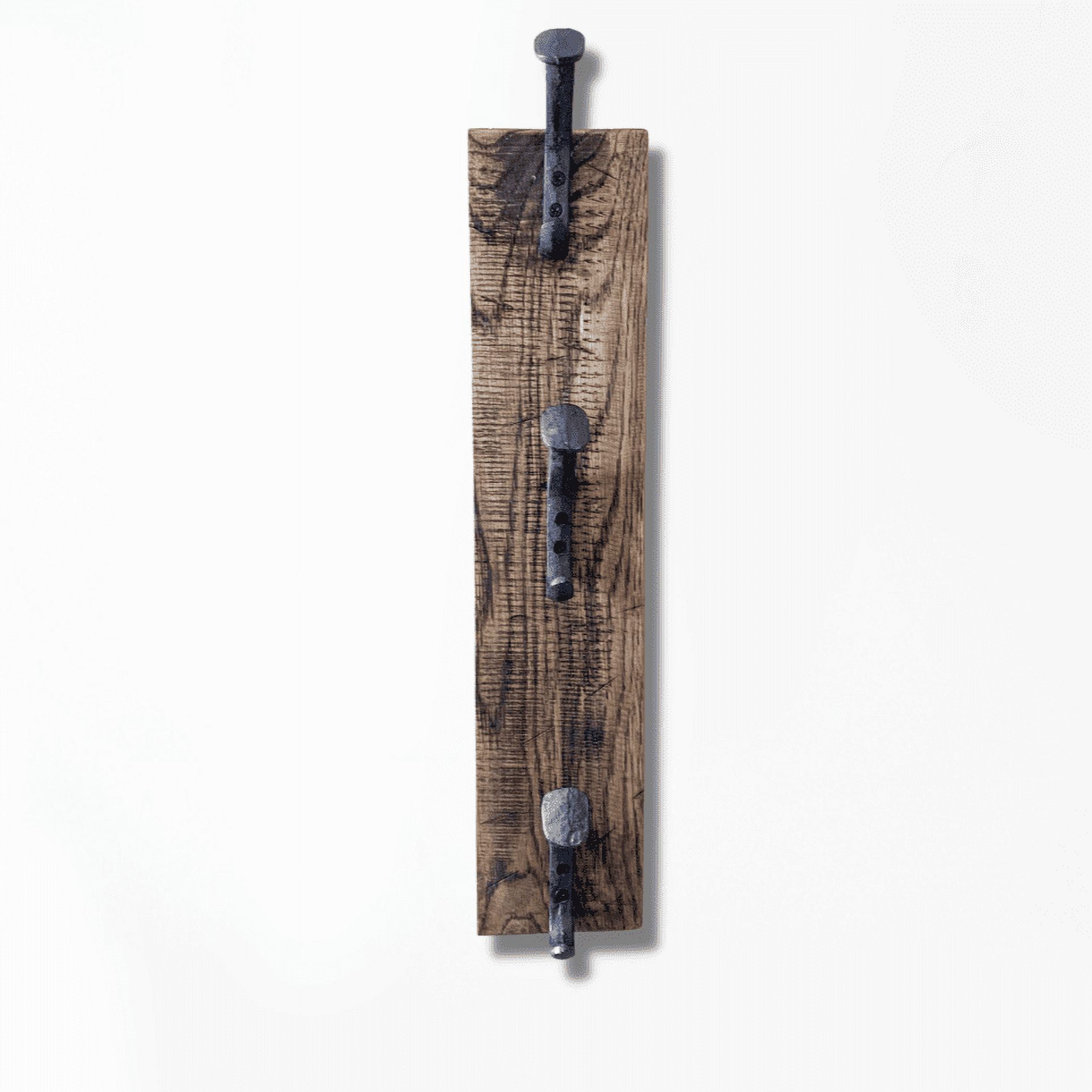 Backpack Wall Rack with 3 Railroad Stakes in Rustic Farmhouse Style ...