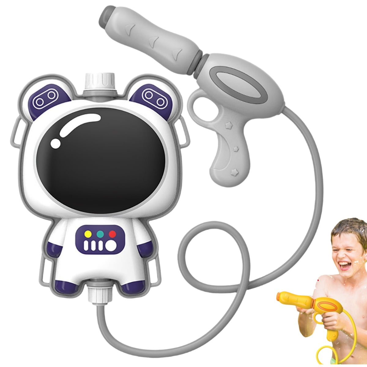 Backpack Water Gun for Kids, Cute Astronaut Gun, 1L Cartoon Summer ...