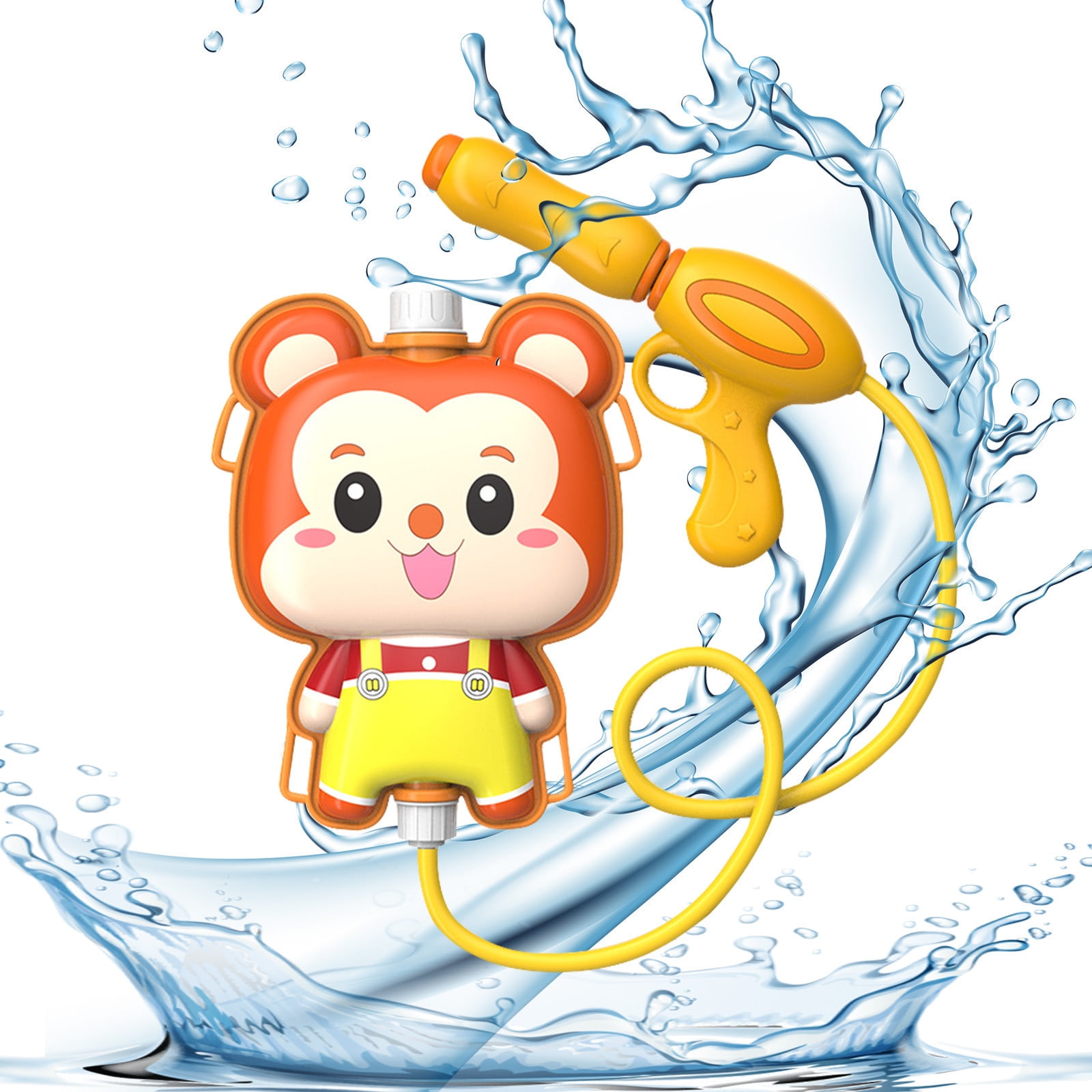 Backpack Water Spray Toy for Kids with 1000ml Capacity, Long Range 8m ...