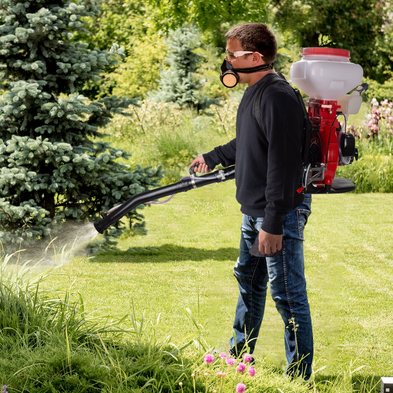 Backpack Weed Sprayer Mist / Duster Gas Powered Pesticide Agricultural ...