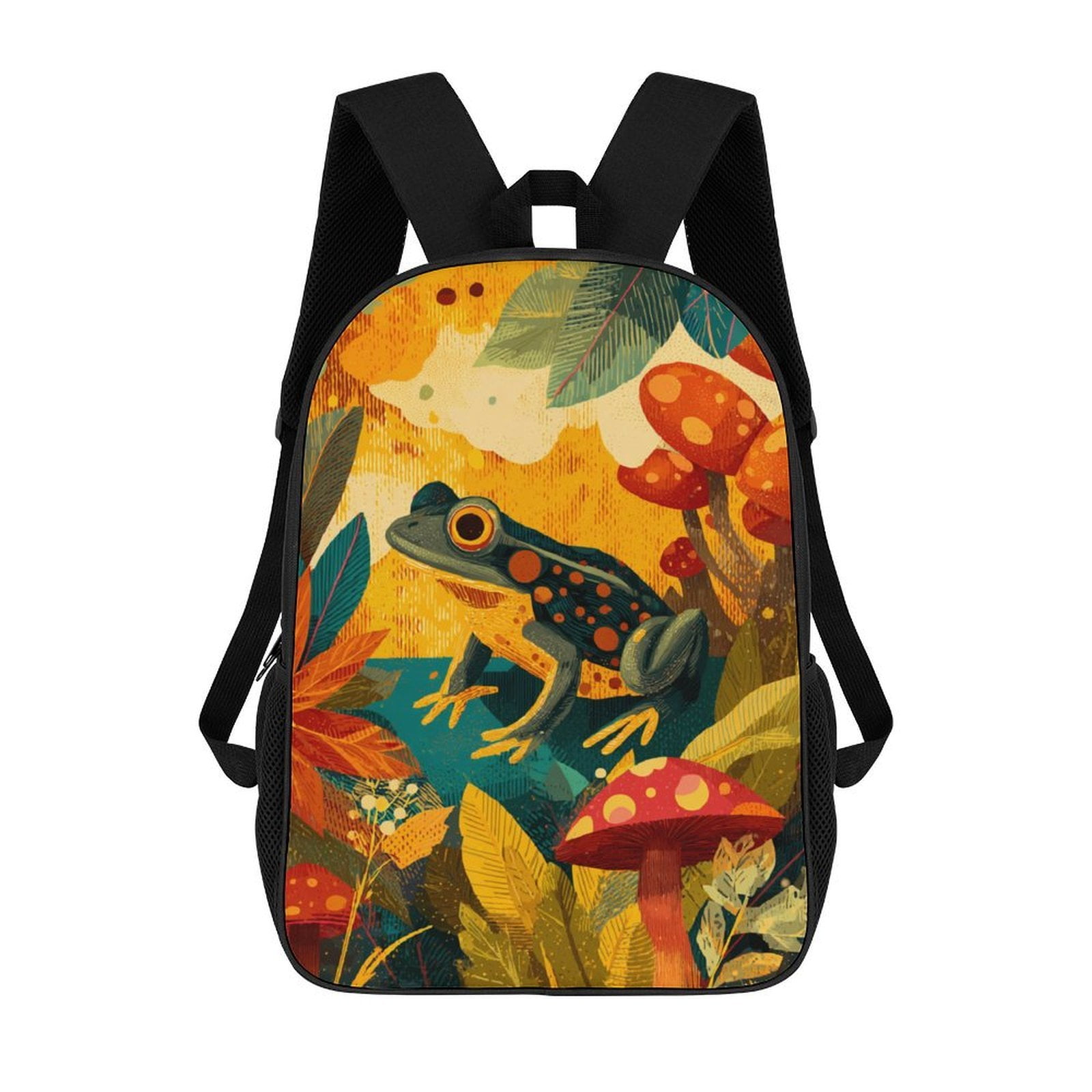 Backpack for Forest Frog Vibrant Autumn Scene Bookbag Durable Student ...