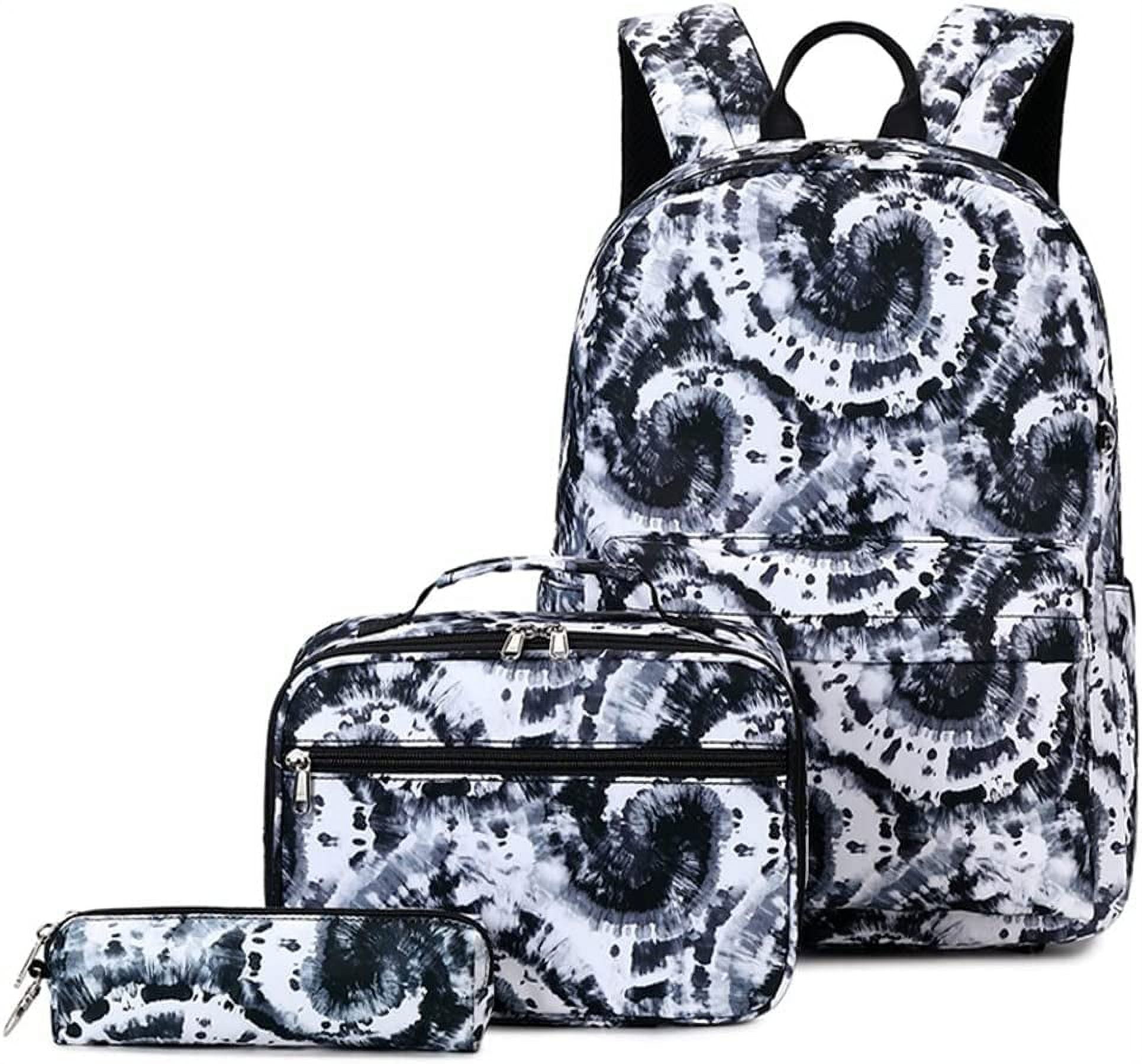 Walmart Girls' School Backpack Set with Lunch Box, BookBag (Tie Dye ...