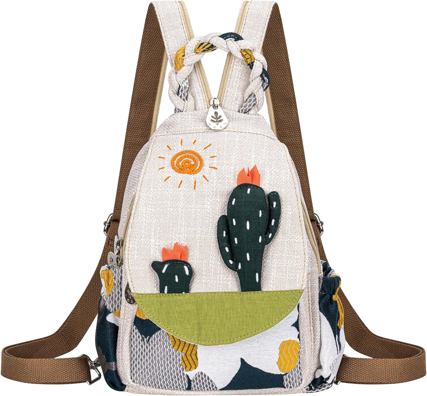 Backpack for Women, Boho Crossbody Sling Bags for Women with Cute Hand ...