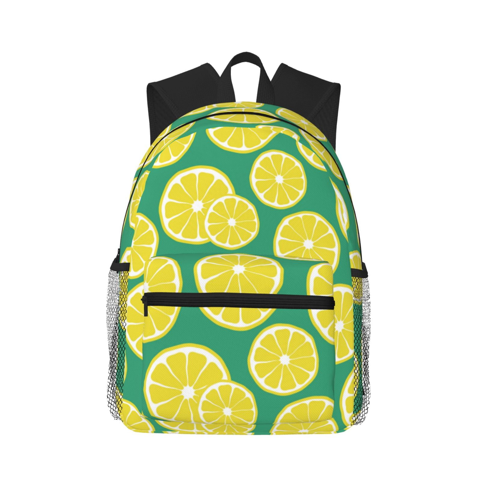 Backpack for Women Men - Travel Backpack, cartoon Lemon green School ...