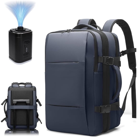 Backpack with Anti- Vacuum Compression Travel Backpack,Expandable ...