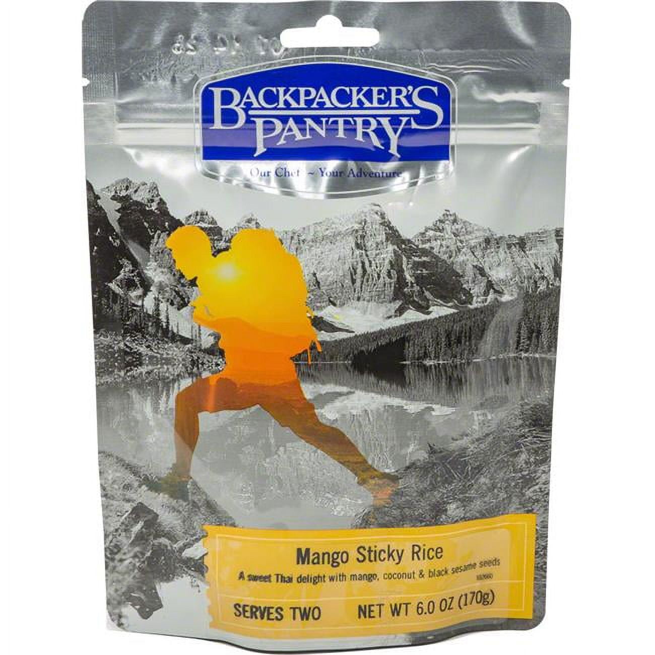 Backpacker Pantry BCP1026609 2 Serve Gluten Free Mango Sticky Rice ...