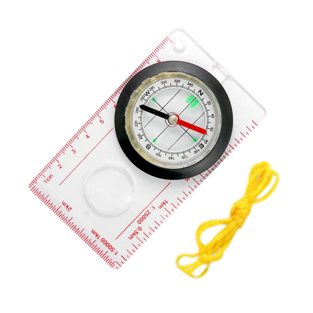 Backpacking Baseplate Map Compasses with Scale Orienteering Base Plate ...