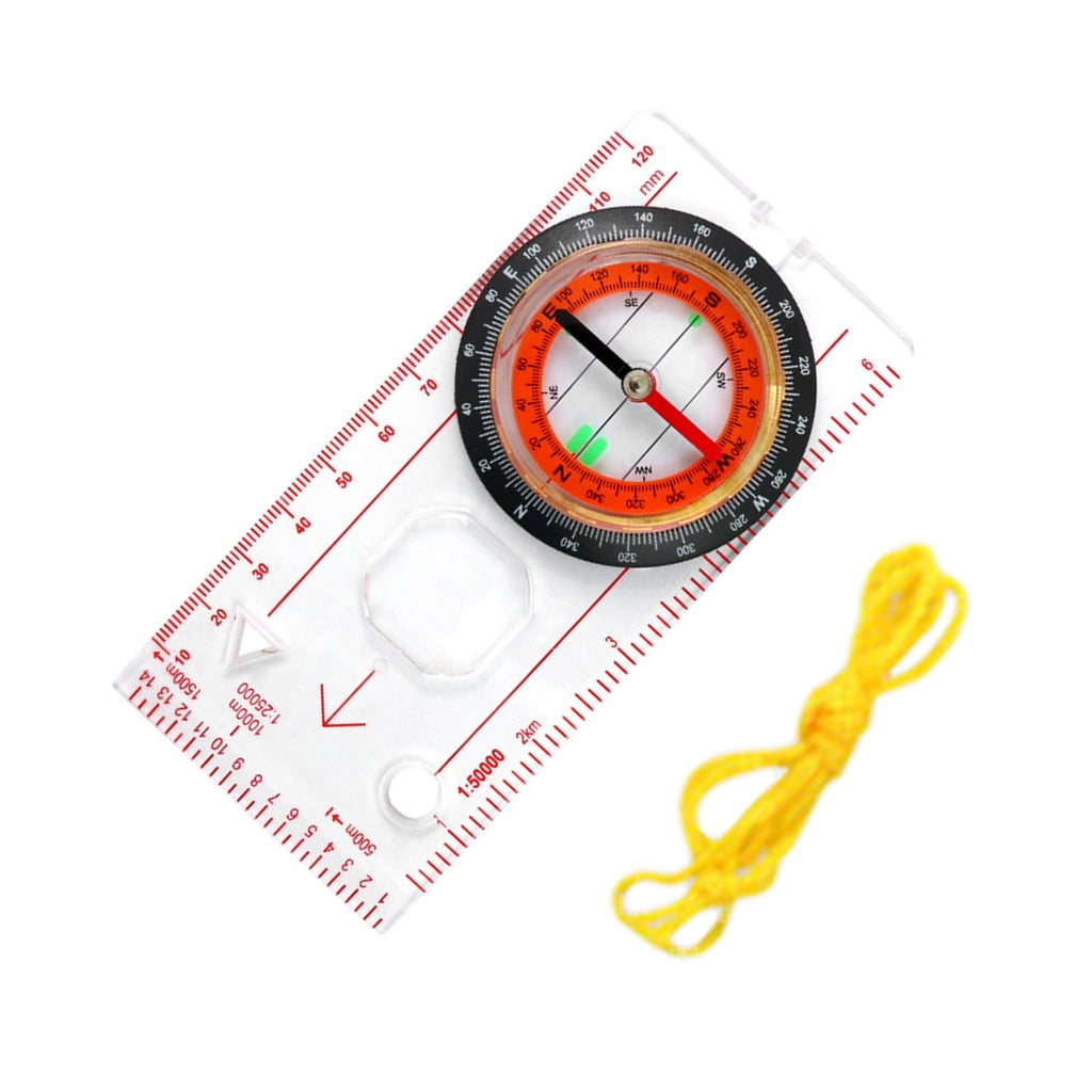 Backpacking Baseplate Map Compasses with Scale Orienteering Base Plate ...