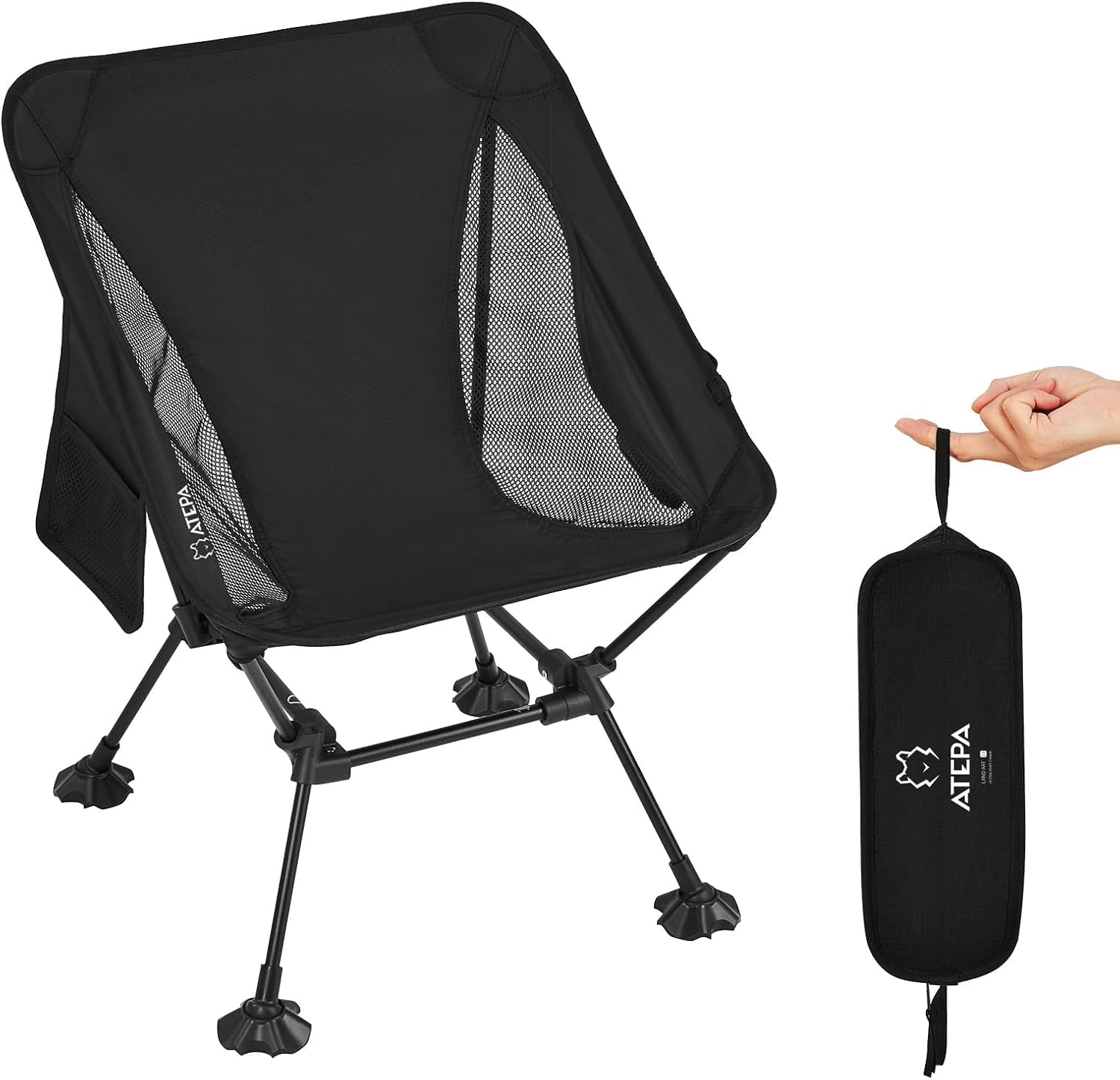 Backpacking Chair, Ul alight Folding Portable Small Camping Chairs for ...