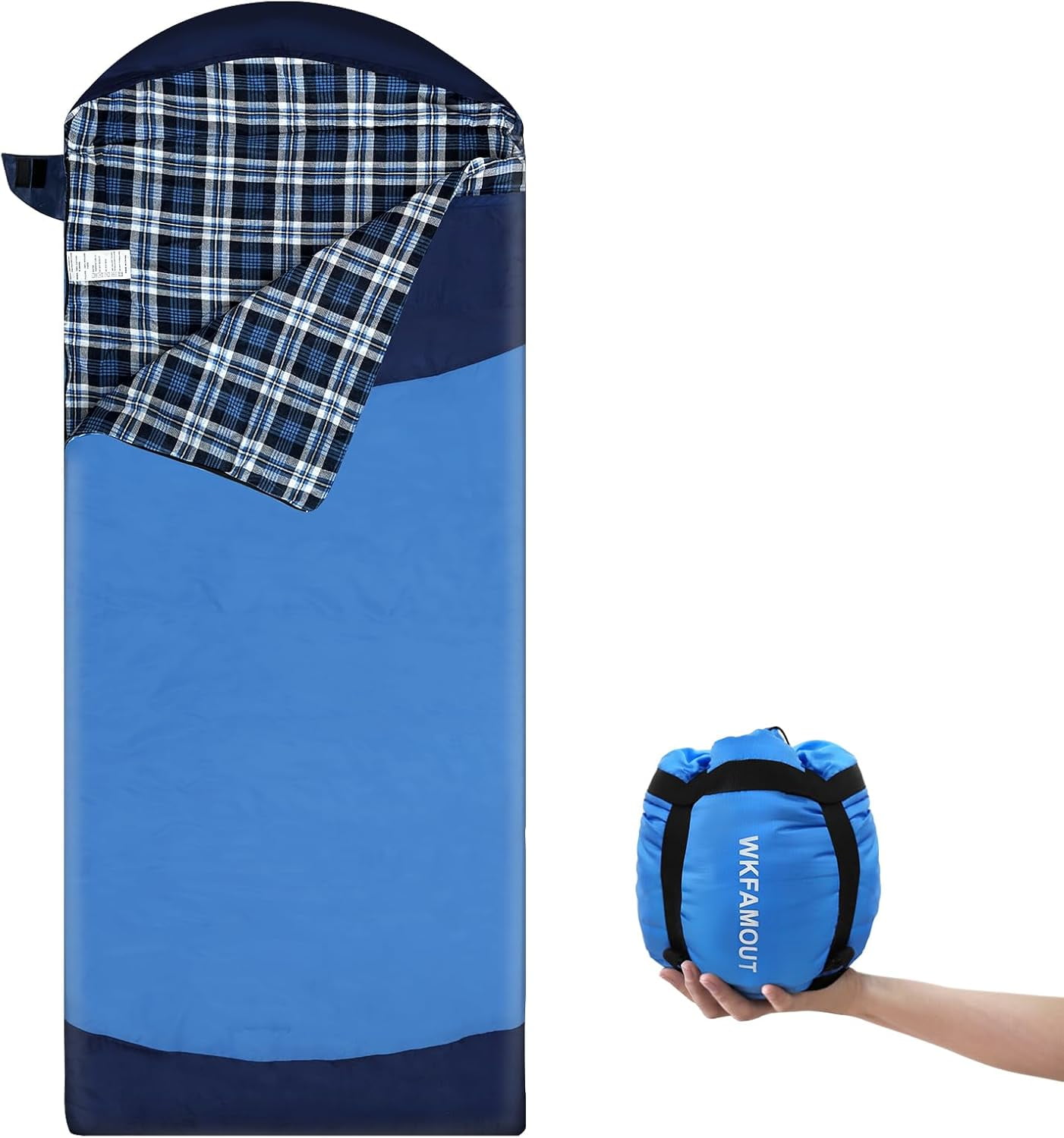 Backpacking Flannel Sleeping Bag Lightweight for Adults Hiking ...