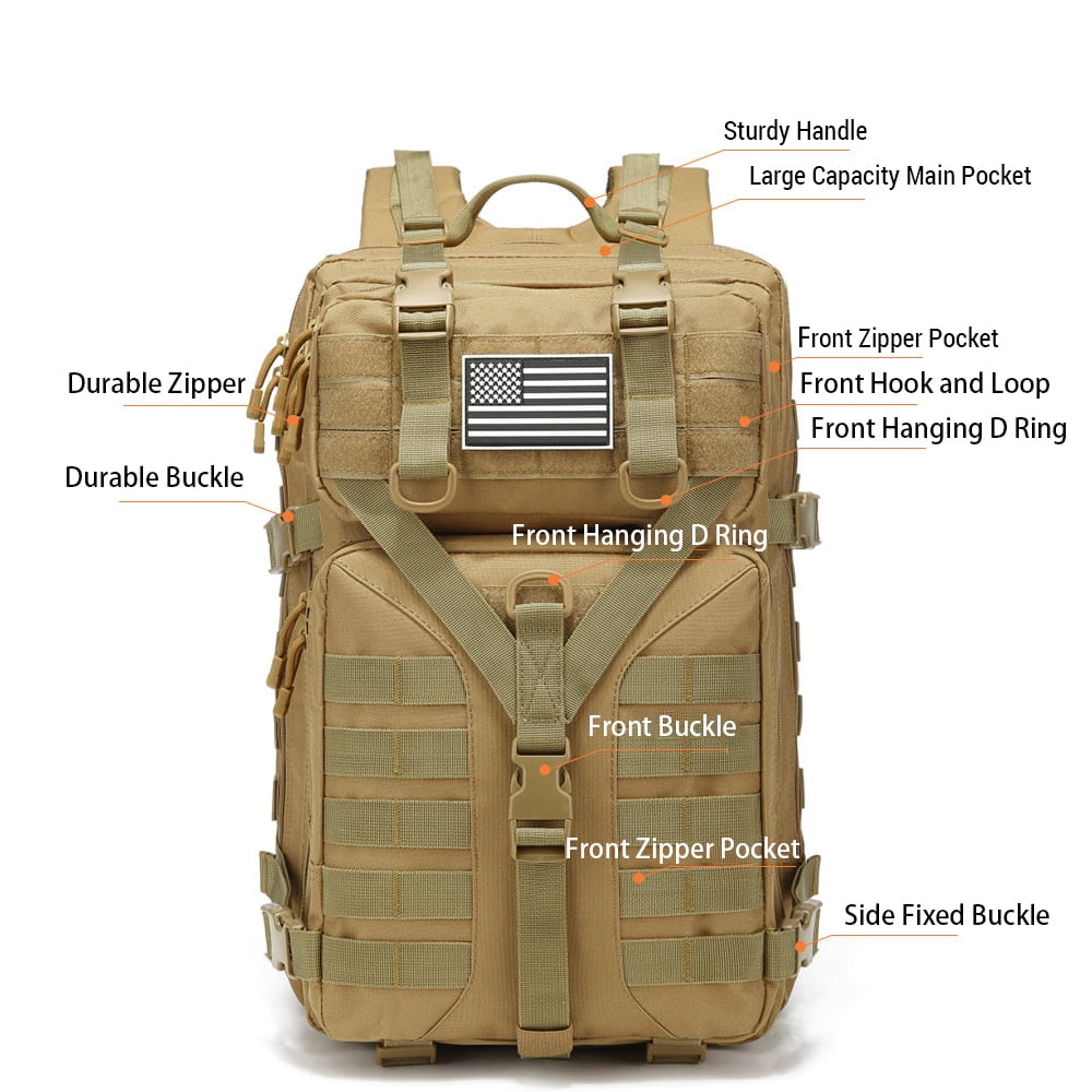 Backpacking Multi-functional 45L Camping Backpack Oxford Cloth Large ...