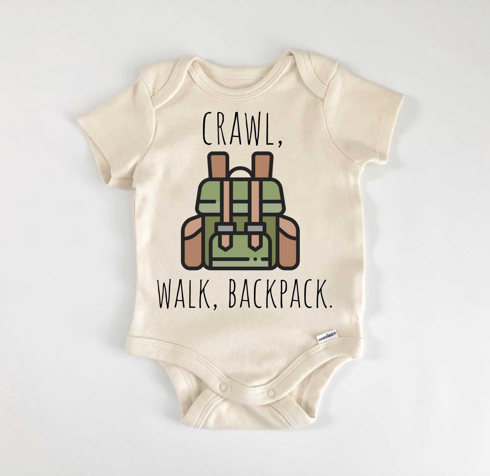 Backpacking Travel - Baby Boy Girl Clothes Infant Bodysuit Funny Cute ...