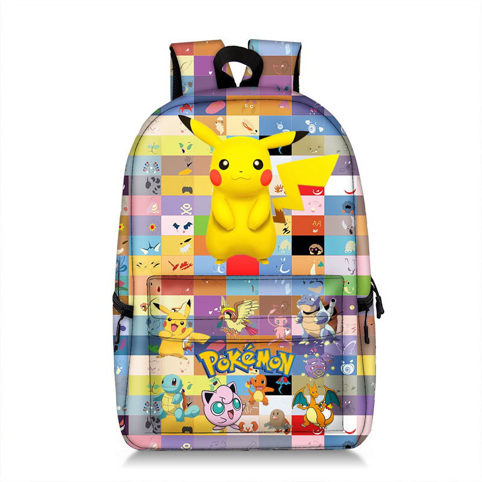 Backpacks Cartoon Pokemon_Pika-chu Backpack 3D Printed Laptop Bag ...