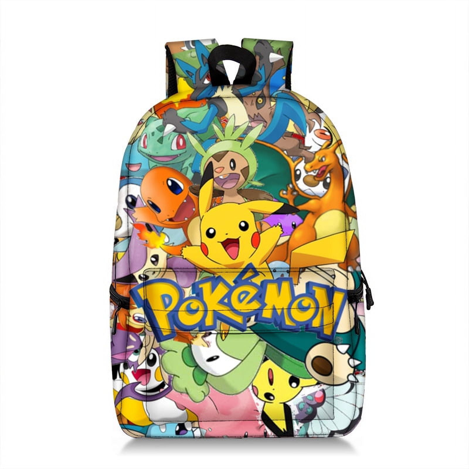 Backpacks Cartoon Pokemon_Pika-chu Backpack 3D Printed Laptop Bag ...