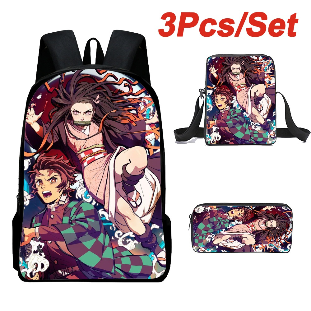 Backpacks Demon Slayer Kimetsu No Yaiba Cosplay Laptop Backpack for ...