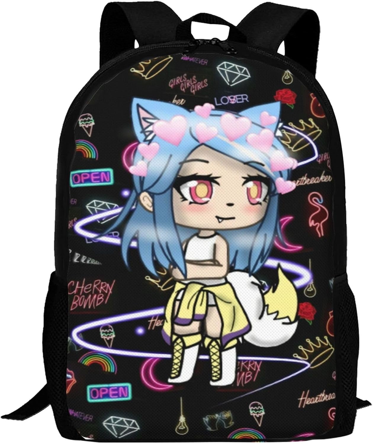Backpacks Gacha Life Anime Laptop Backpack Unisex Multipurpose Double ...