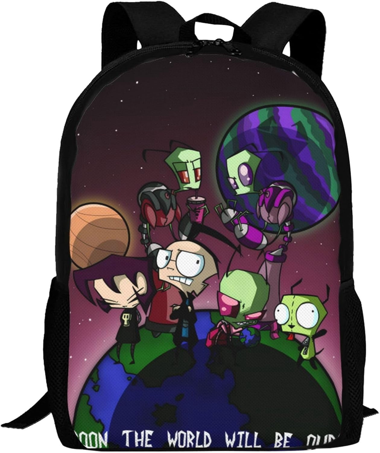 Backpacks Invader Anime Zim Adjustable Laptop Backpack Double Shoulder ...