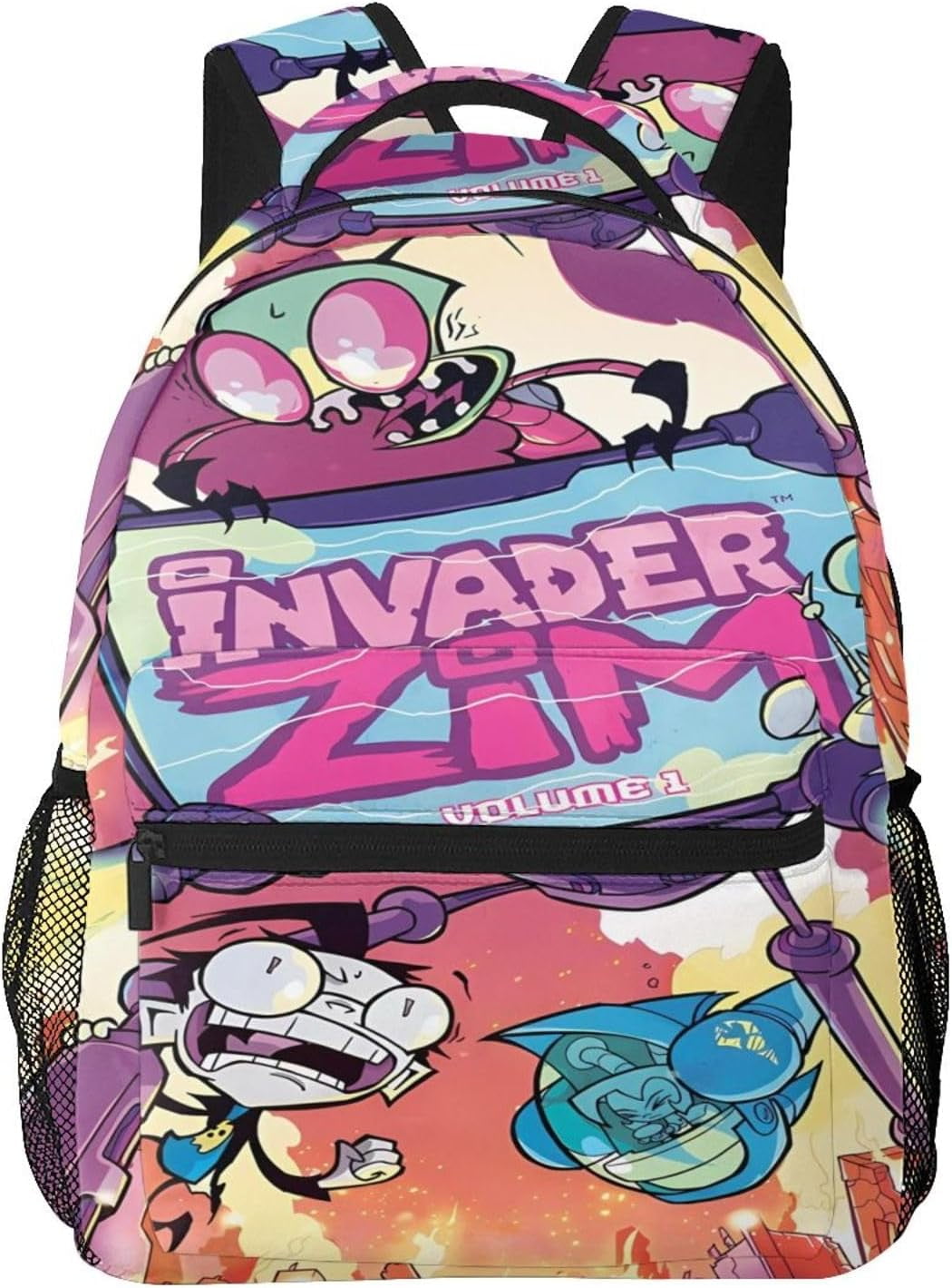 Backpacks Invader Zim Adjustable Laptop Backpack Double Shoulder Bag ...