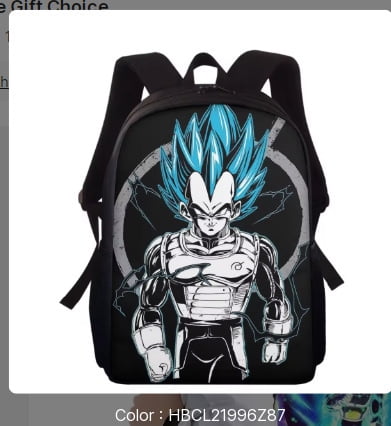 Backpacks Kids School Backpack Goku School Bag 3D Printed Cartoon ...