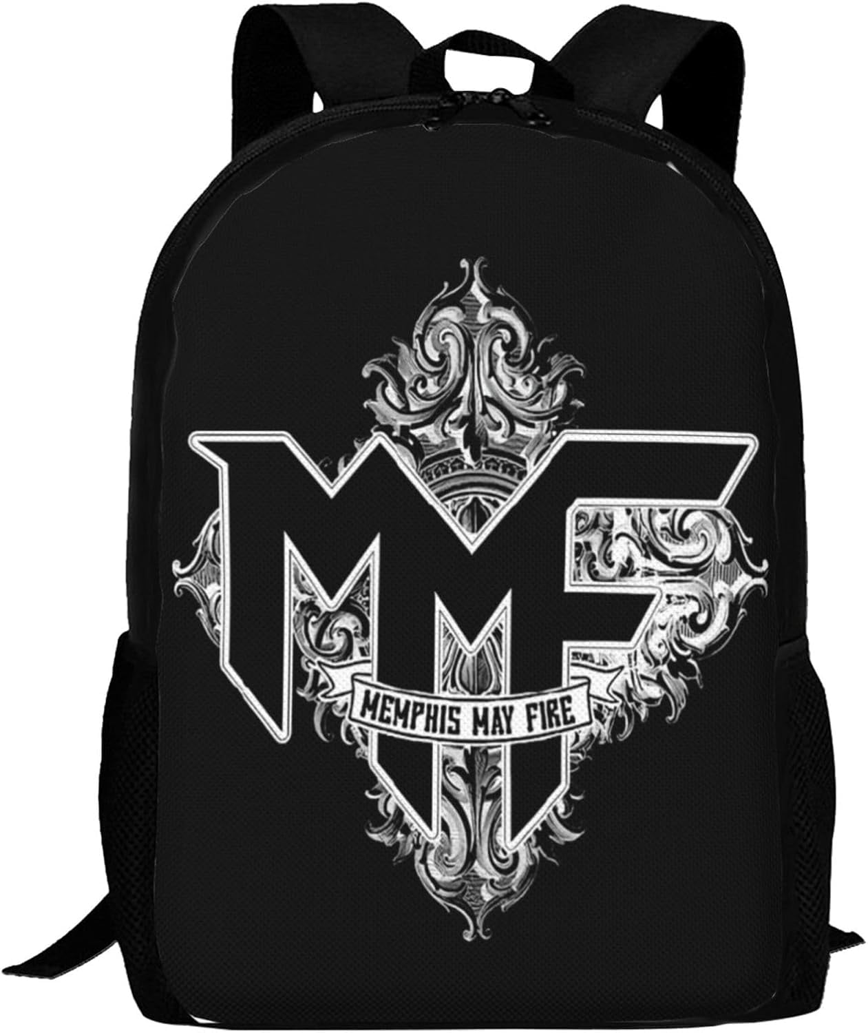 Backpacks Memphis Rock May Fire Band Double Shoulder Bag 15 Inchs ...