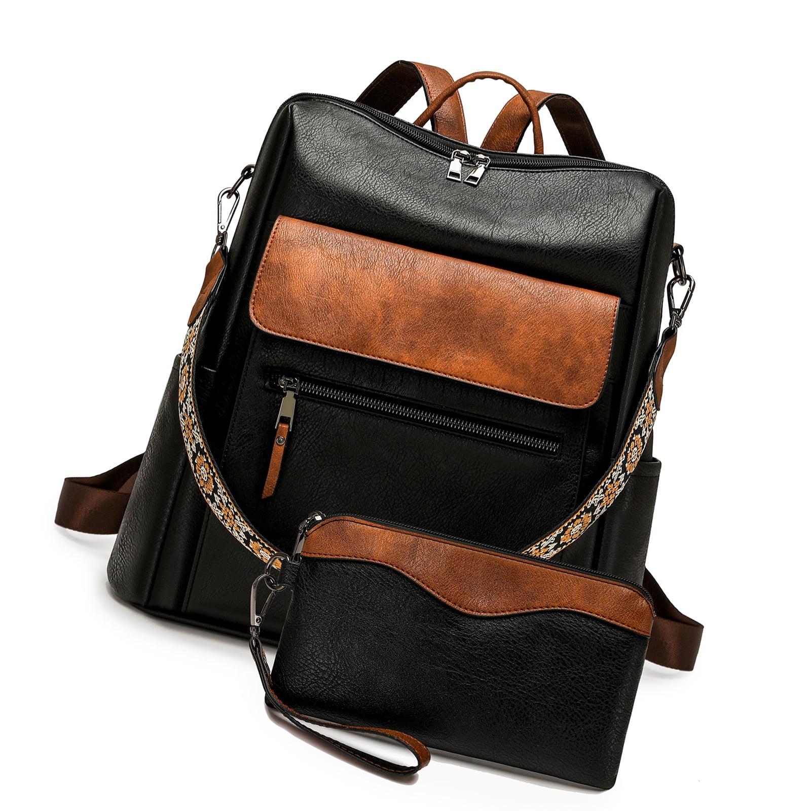 Backpacks Purse for Women Pu Travel Bags Satchels Handbag Convertible ...
