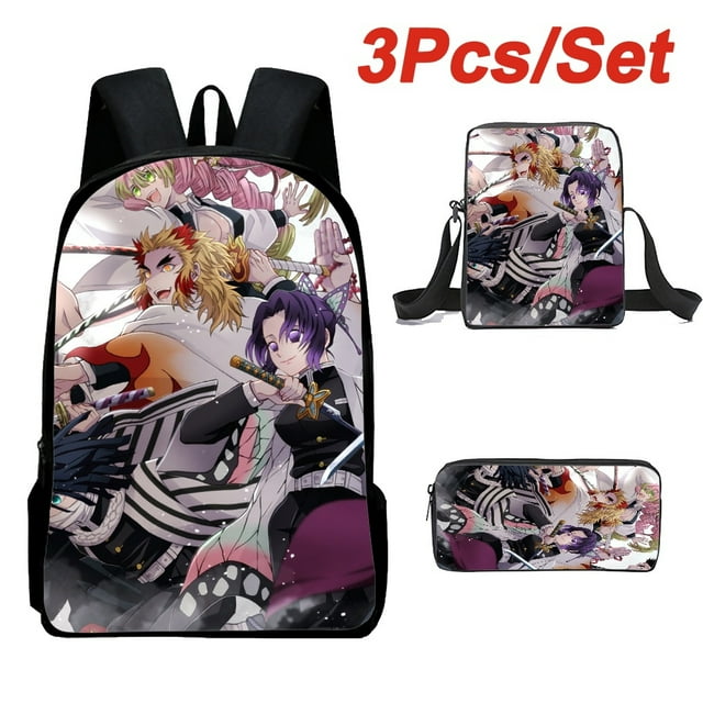 Backpacks Set Anime Tanjiro Kamado Nezuko Backpack for Halloween Party ... Backpacks Set Anime Tanjiro Kamado Nezuko Backpack for Halloween Party ...